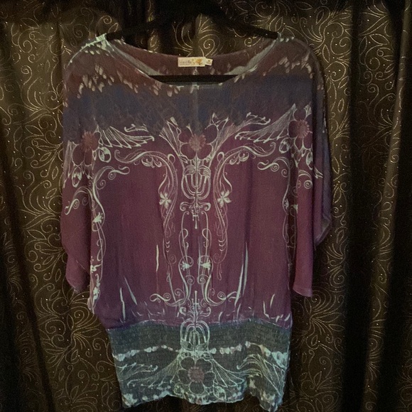 Unity World Wear | Tops | Unity World Wear Semisheer Silky Blouse With ...